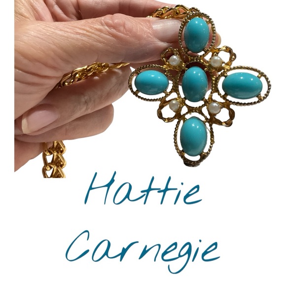 Hattie Carnegie | Jewelry | Hattie Carnegie 7s Gold Toned Metal With ...